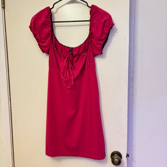 Dolls Kill | Dresses | Dolls Kill Red Puff Sleeve Mini Dress | Poshmark